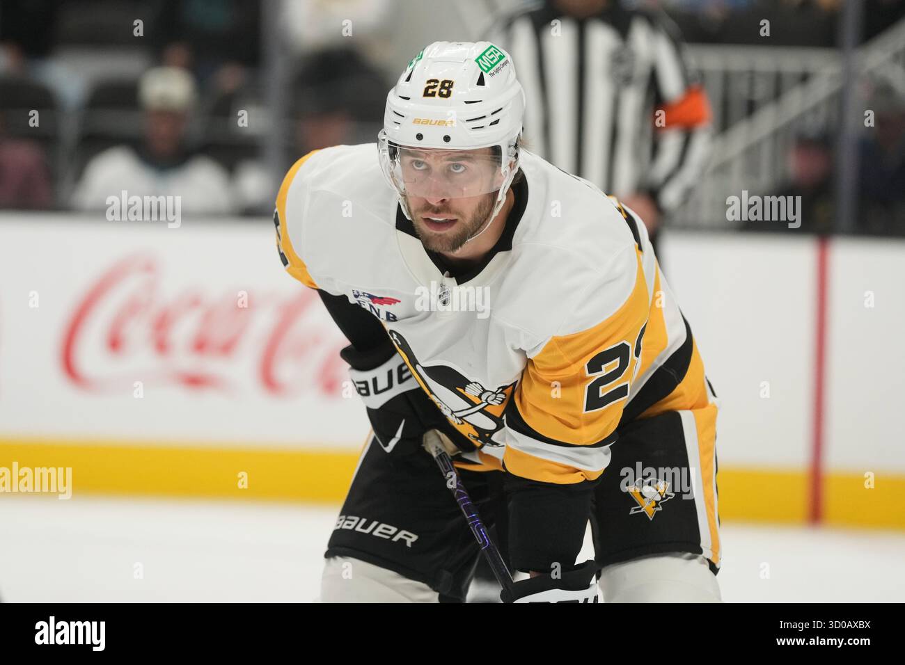 Pittsburgh Penguins defenseman Parker Wotherspoon during an NHL hockey ...