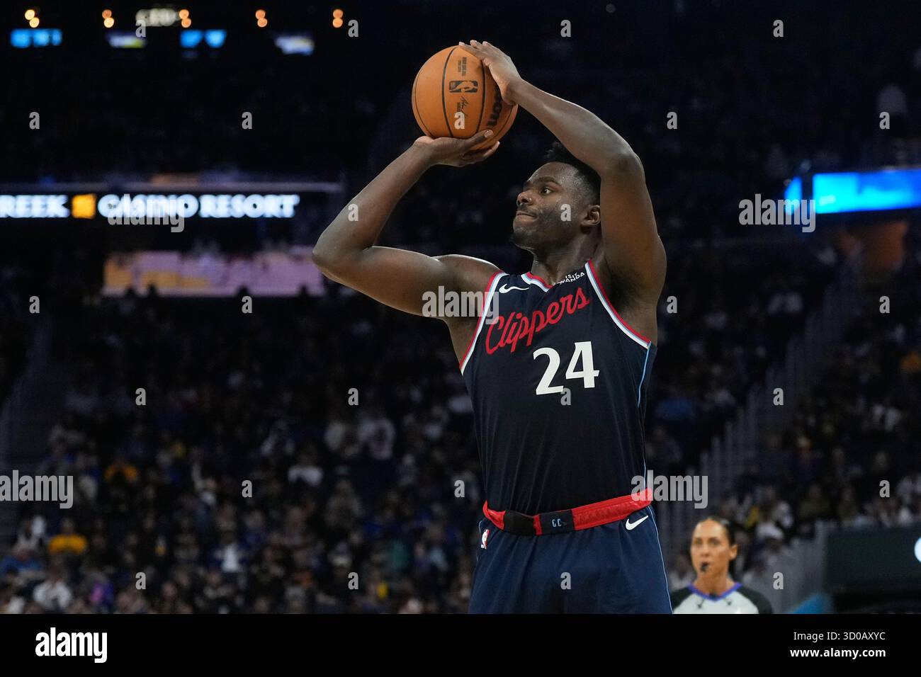 Los Angeles Clippers forward Kobe Brown (24) during an NBA preseason ...