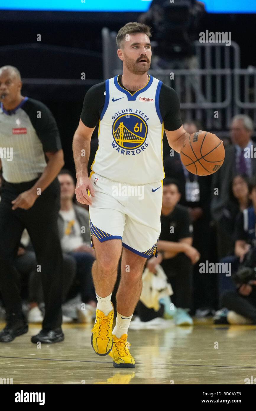 Golden State Warriors guard Pat Spencer (61) during an NBA preseason ...