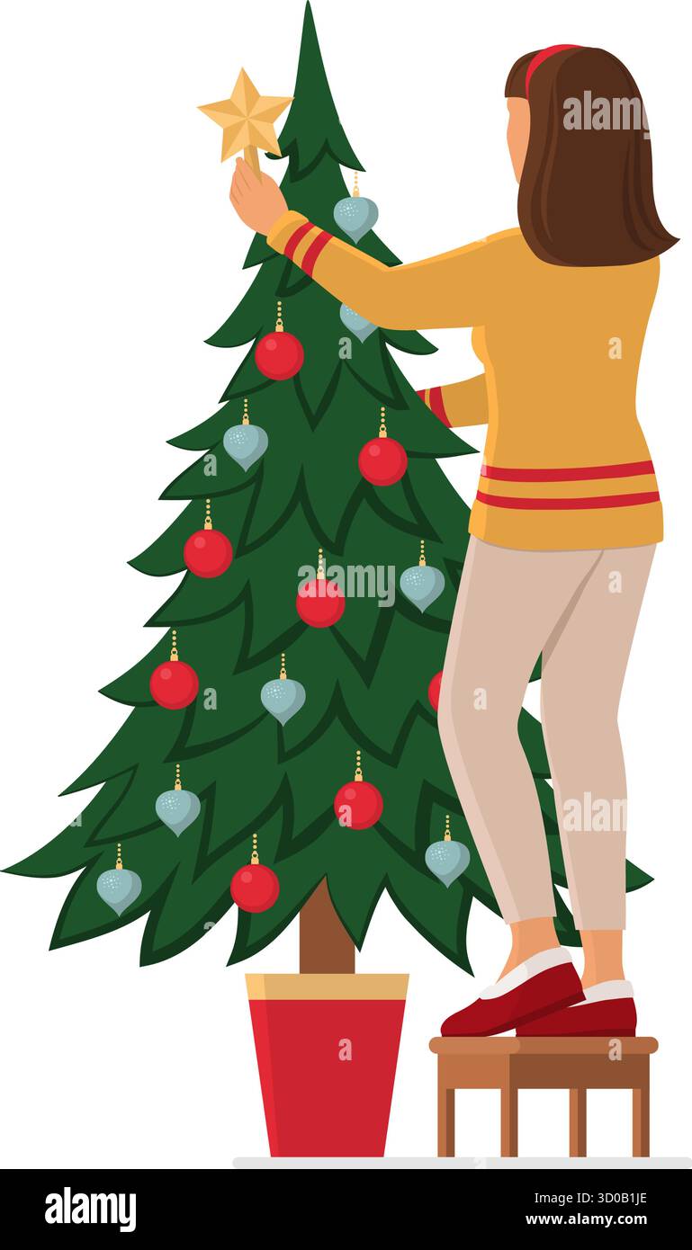 Hanging on christmas tree Stock Vector Images - Alamy