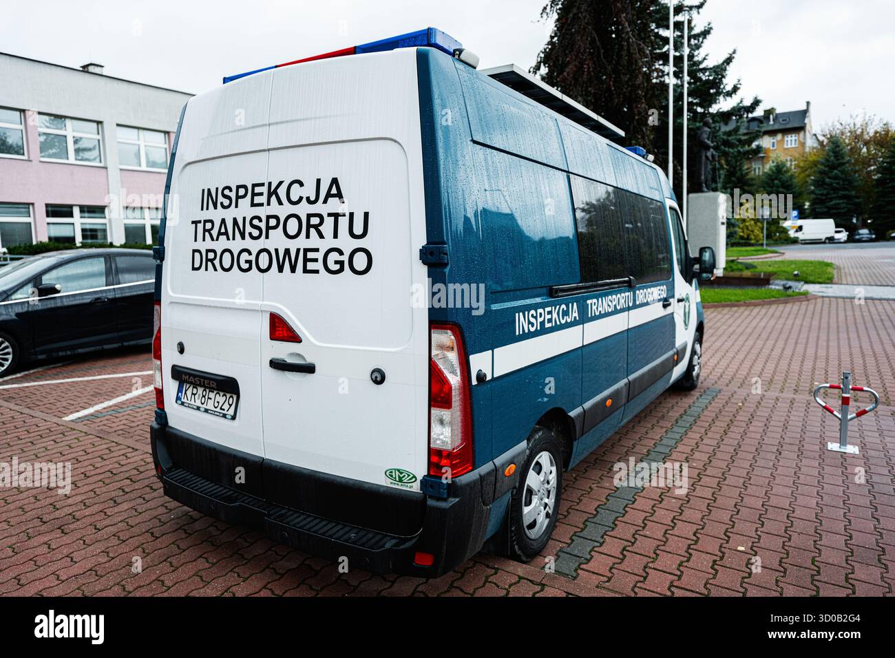Tarnow, Poland - October 10, 2025: Official transport inspection ...
