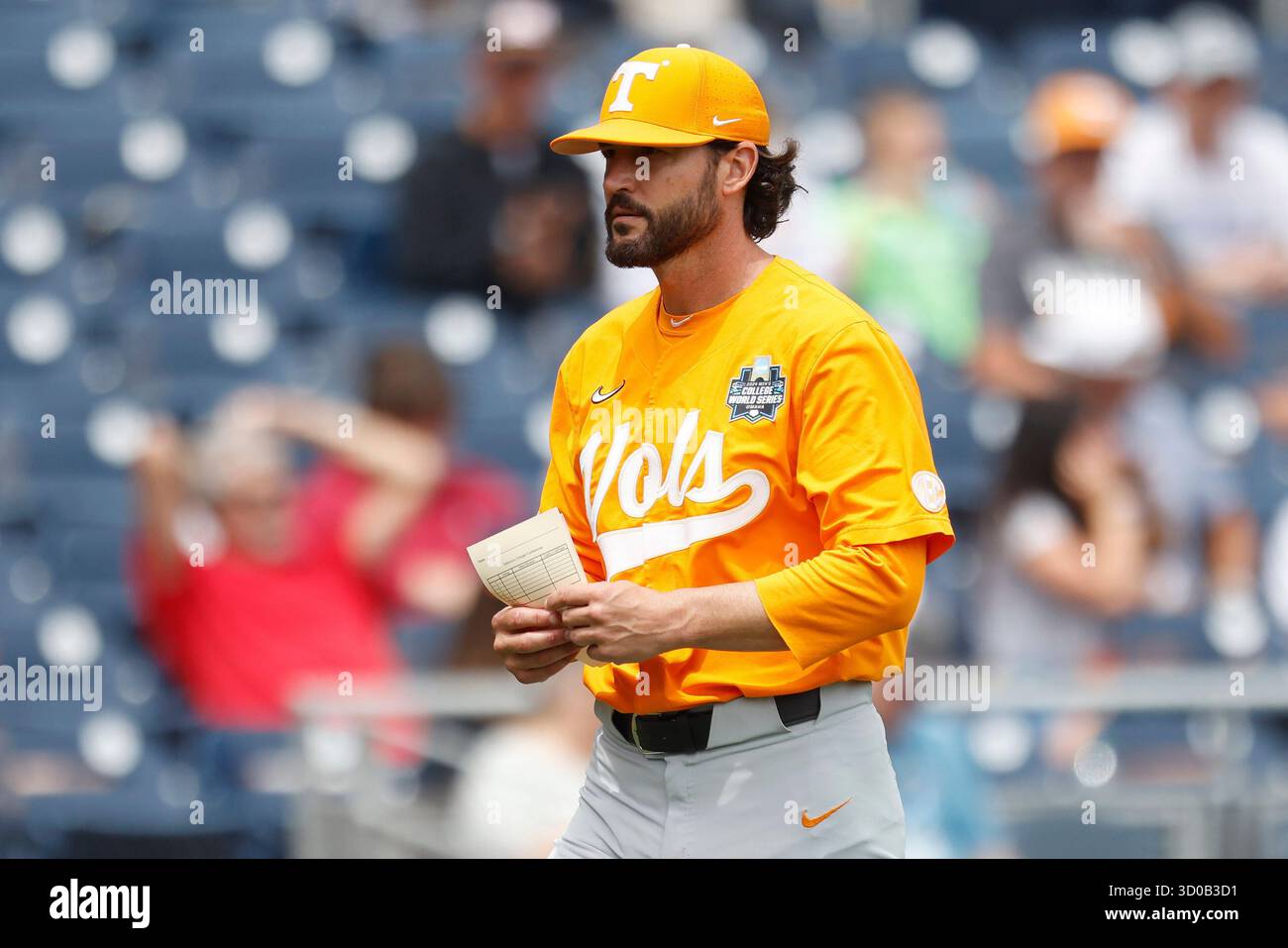 FILE - Tennessee head coach Tony Vitello walks on the field before an ...