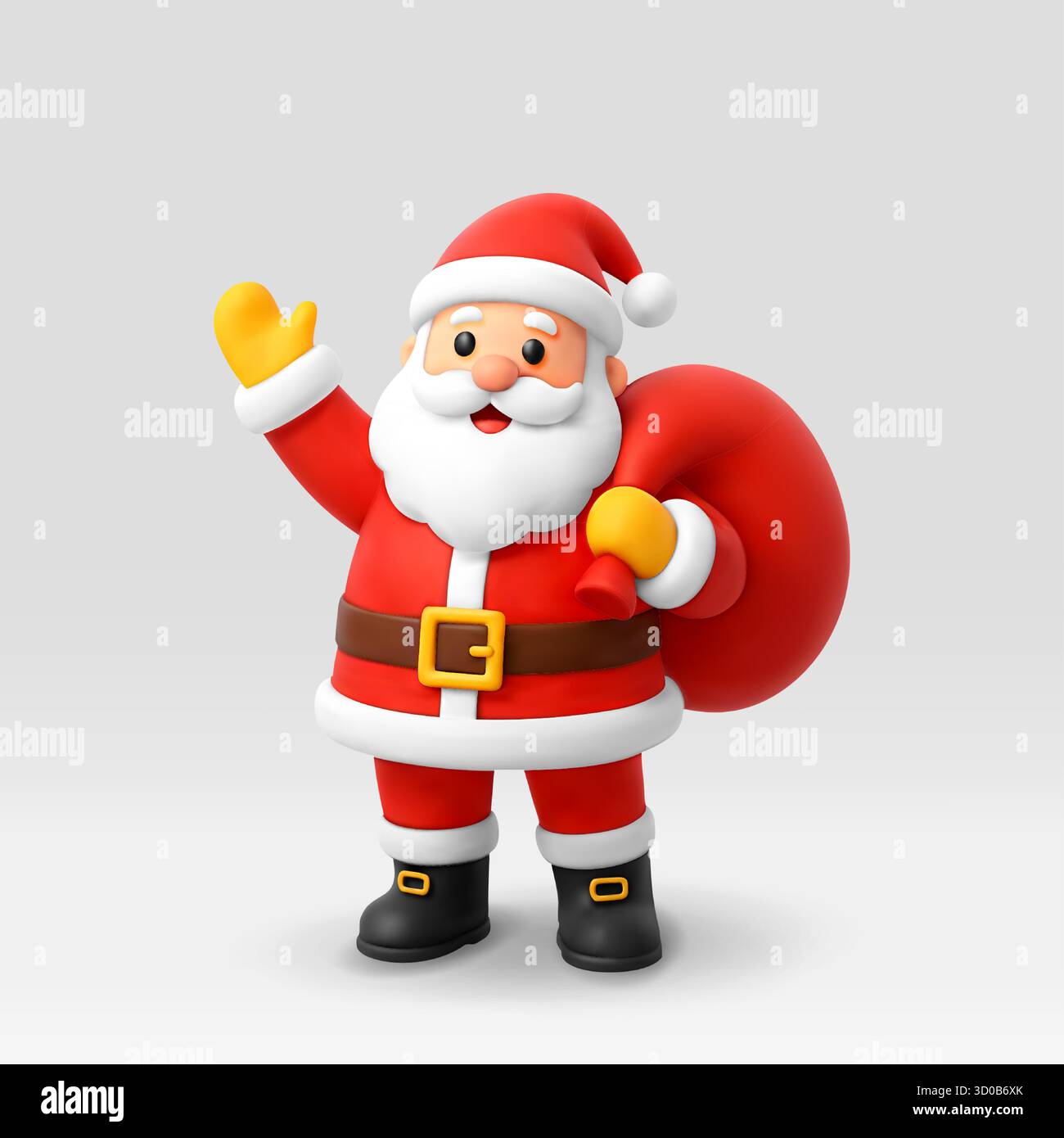 Santa claus 3d animation christmas Stock Vector Images - Alamy