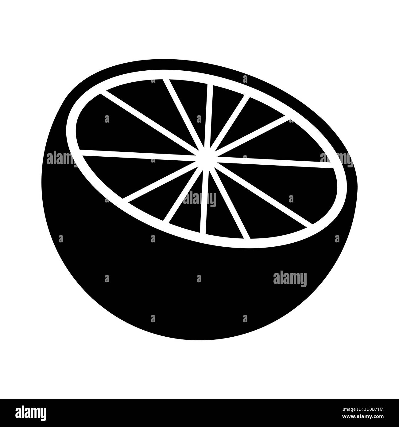 Lime fruit cut in Black and White Stock Photos & Images - Alamy