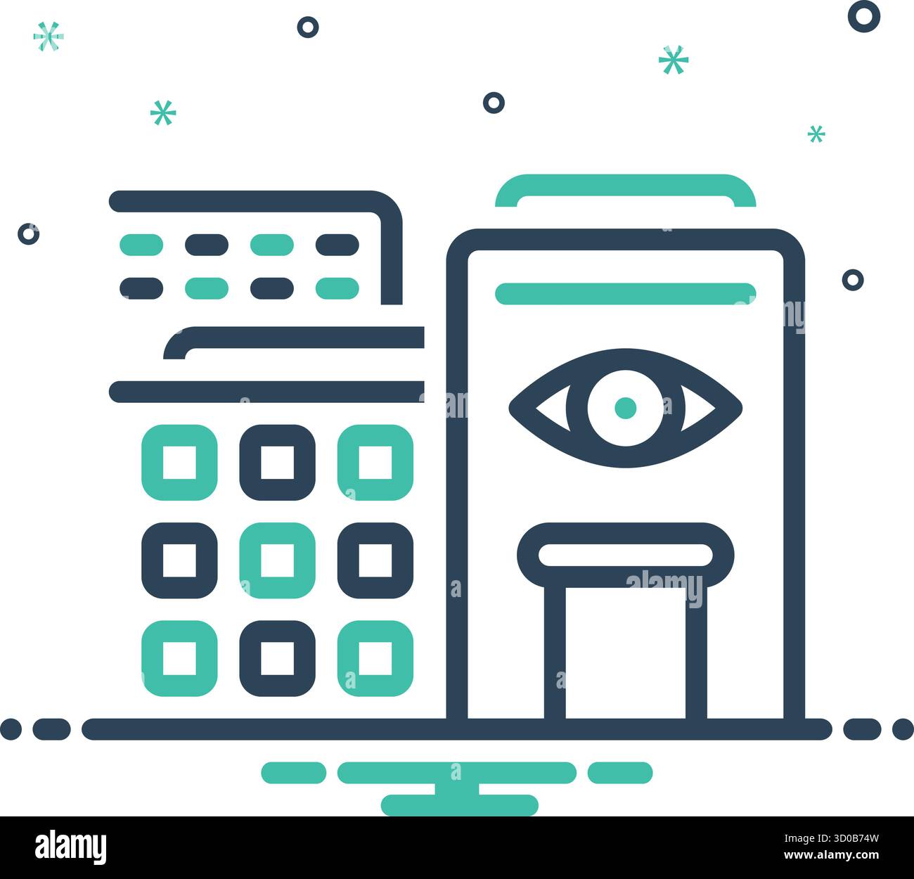 Eye icon ophthalmology optometry Cut Out Stock Images & Pictures - Alamy