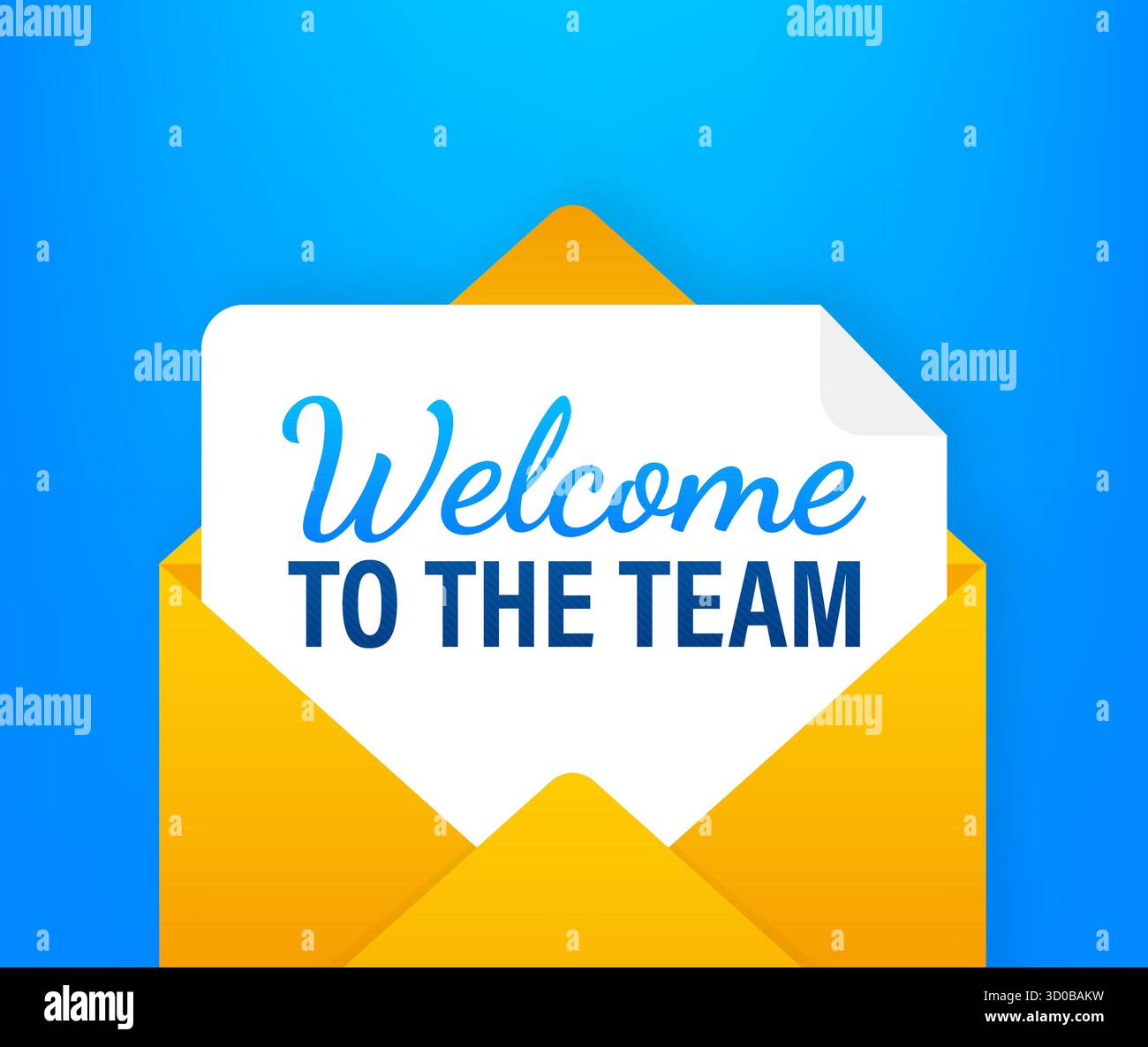 Sending a welcome message to a new team member Stock Vector Image & Art ...