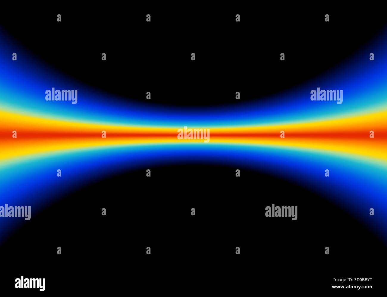 Abstract shape glowing in neon light with heatmap color palette Stock ...