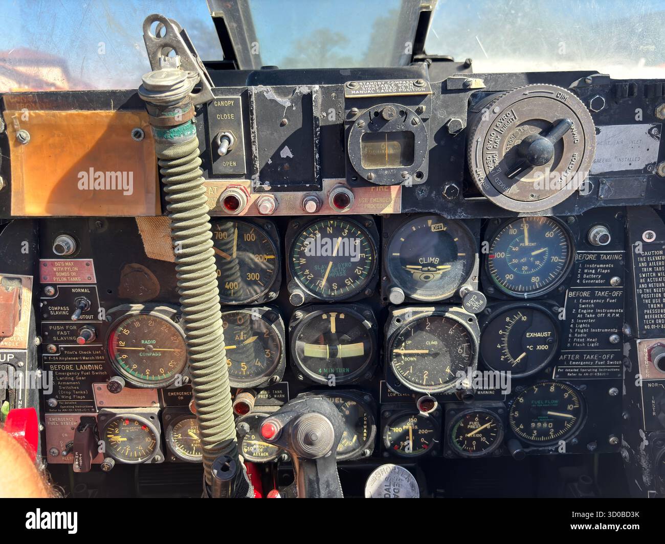 Old airplane cockpit interiors with broken dials and controls at Old ...