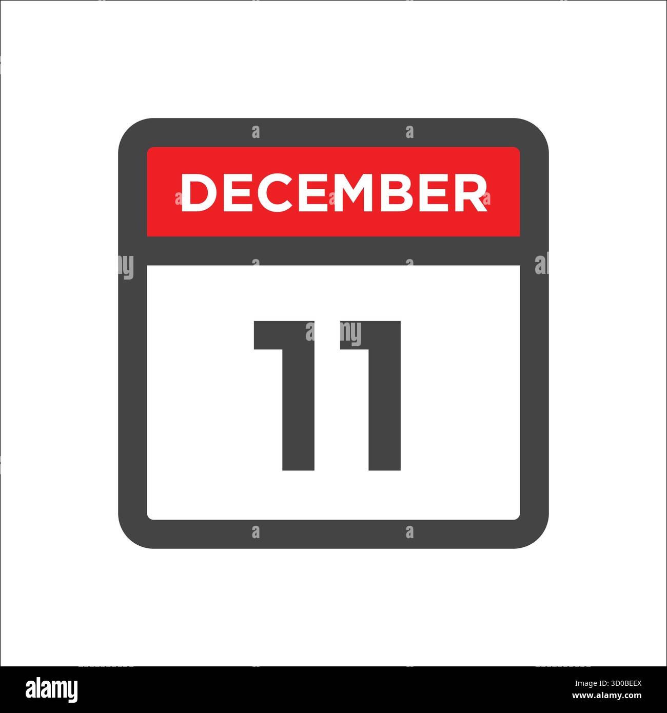 Calendar day 11 Stock Vector Images - Alamy