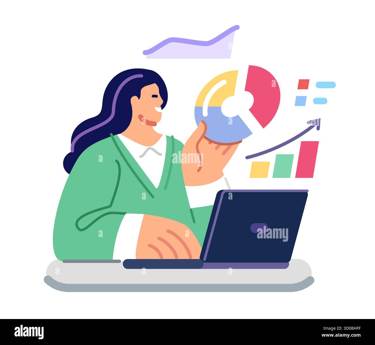 Business planning analyzing efficient Stock Vector Images - Alamy
