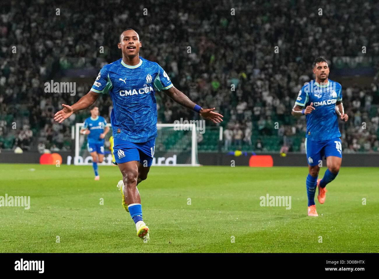 Marseille's Igor Paixao celebrates after scoring his side's opening ...