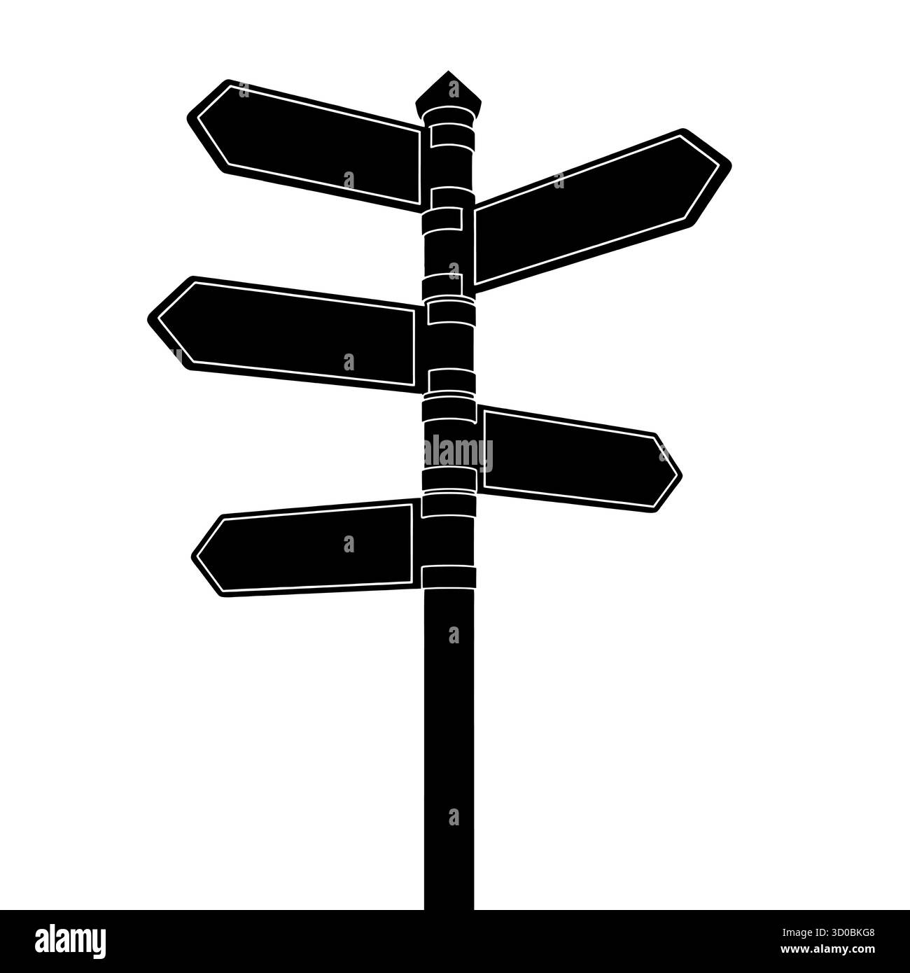 Multi signpost Black and White Stock Photos & Images - Alamy