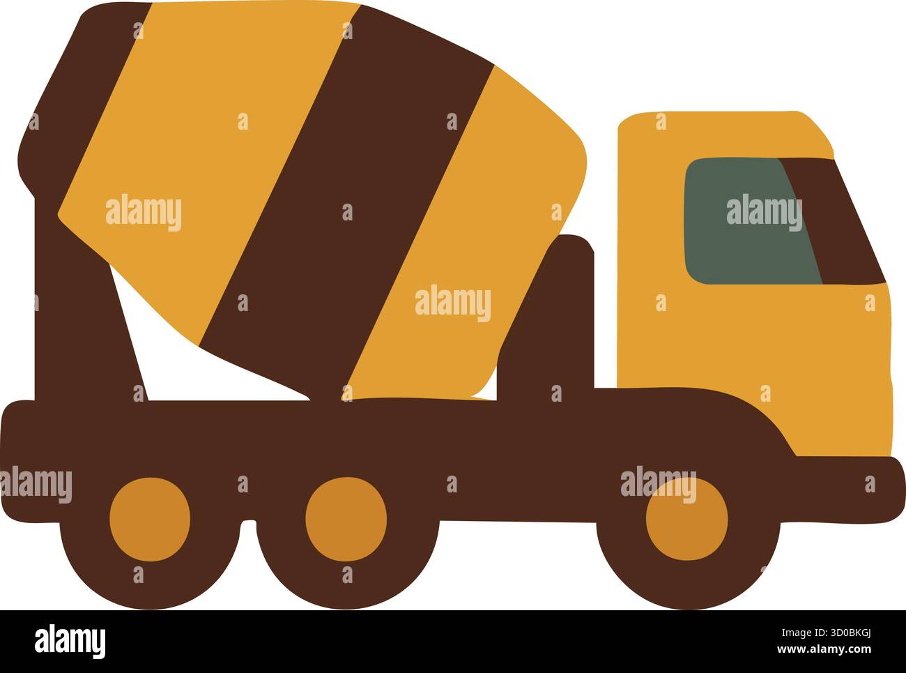 Wet concrete mix rotating Stock Vector Images - Alamy