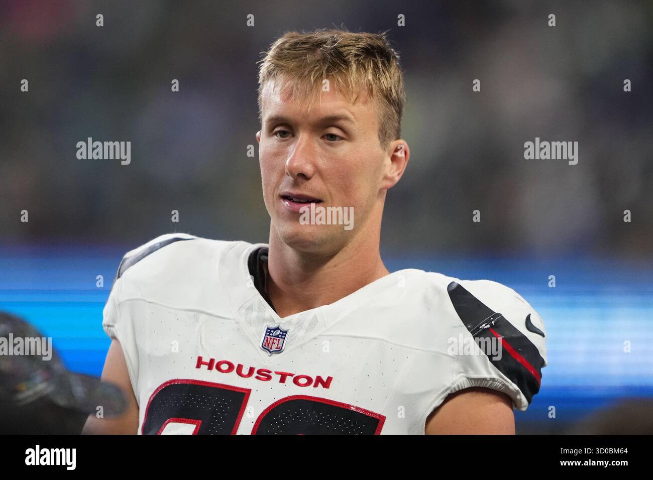 Houston Texans tight end Harrison Bryant stands on the sideline during ...