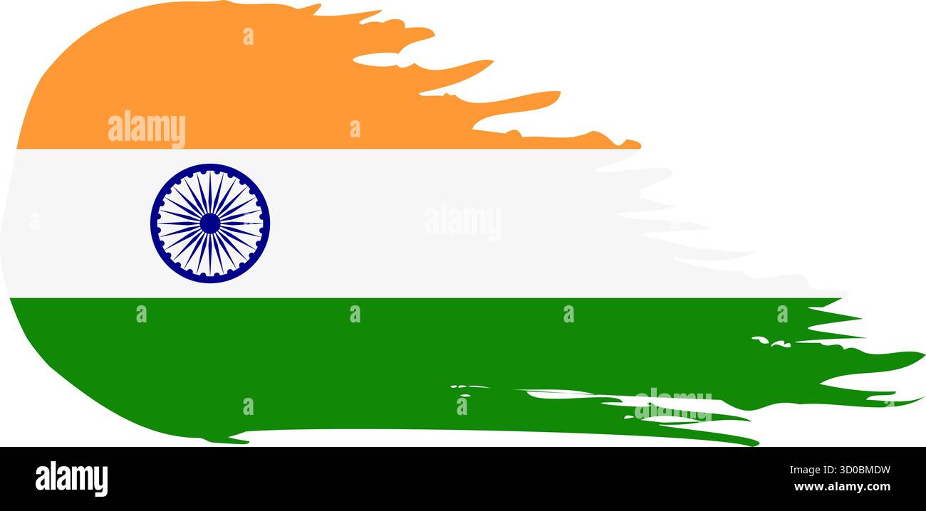 India comet flag fly, grunge brush vector Stock Vector Image & Art - Alamy