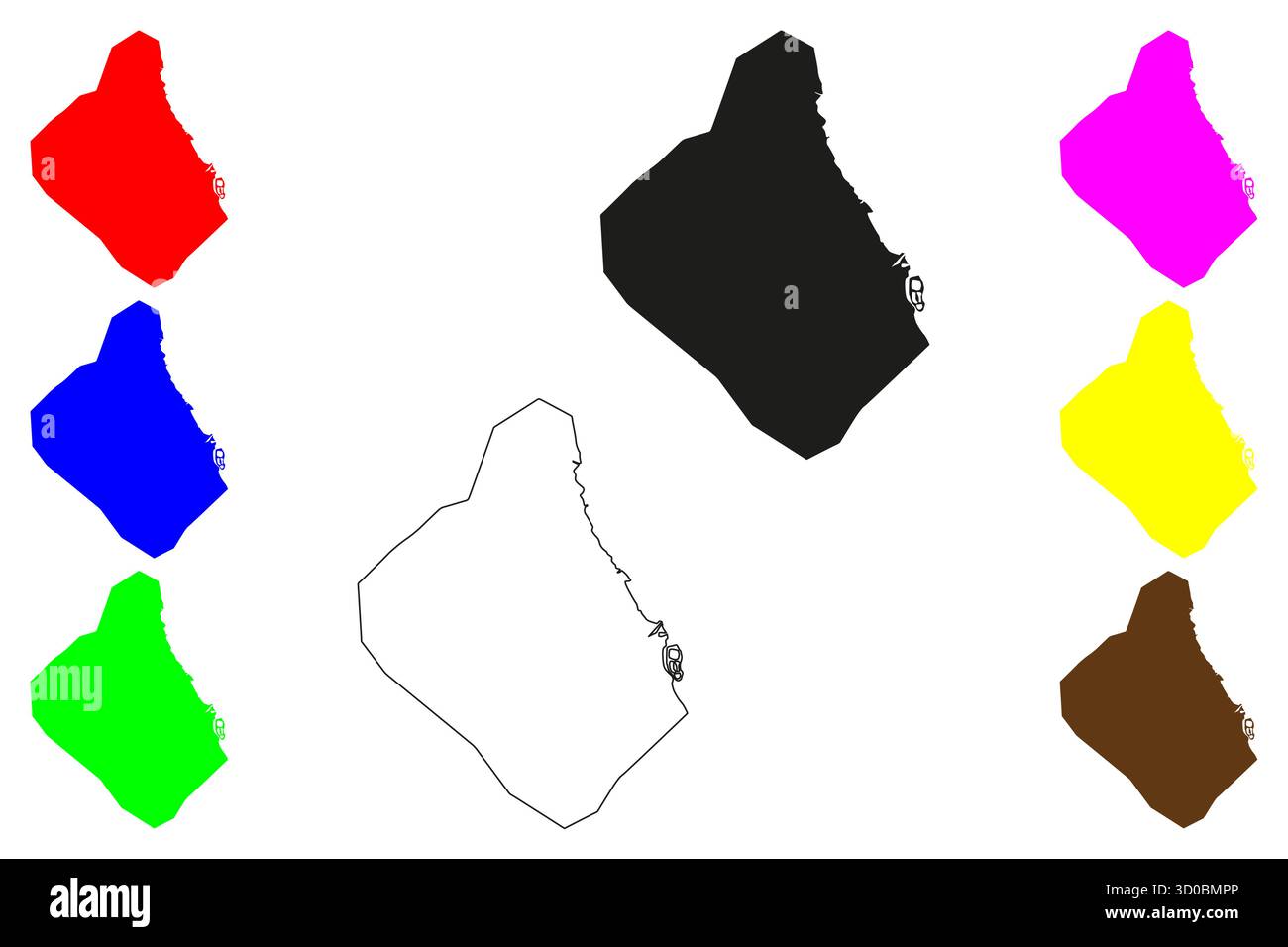 Nador city (Kingdom of Morocco) map vector illustration, scribble ...
