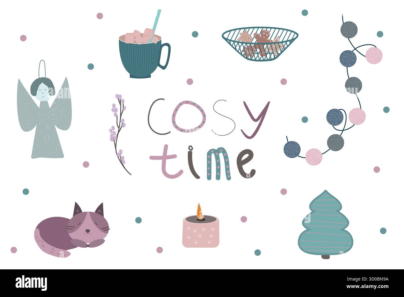 Cat and cosy Stock Vector Images - Alamy