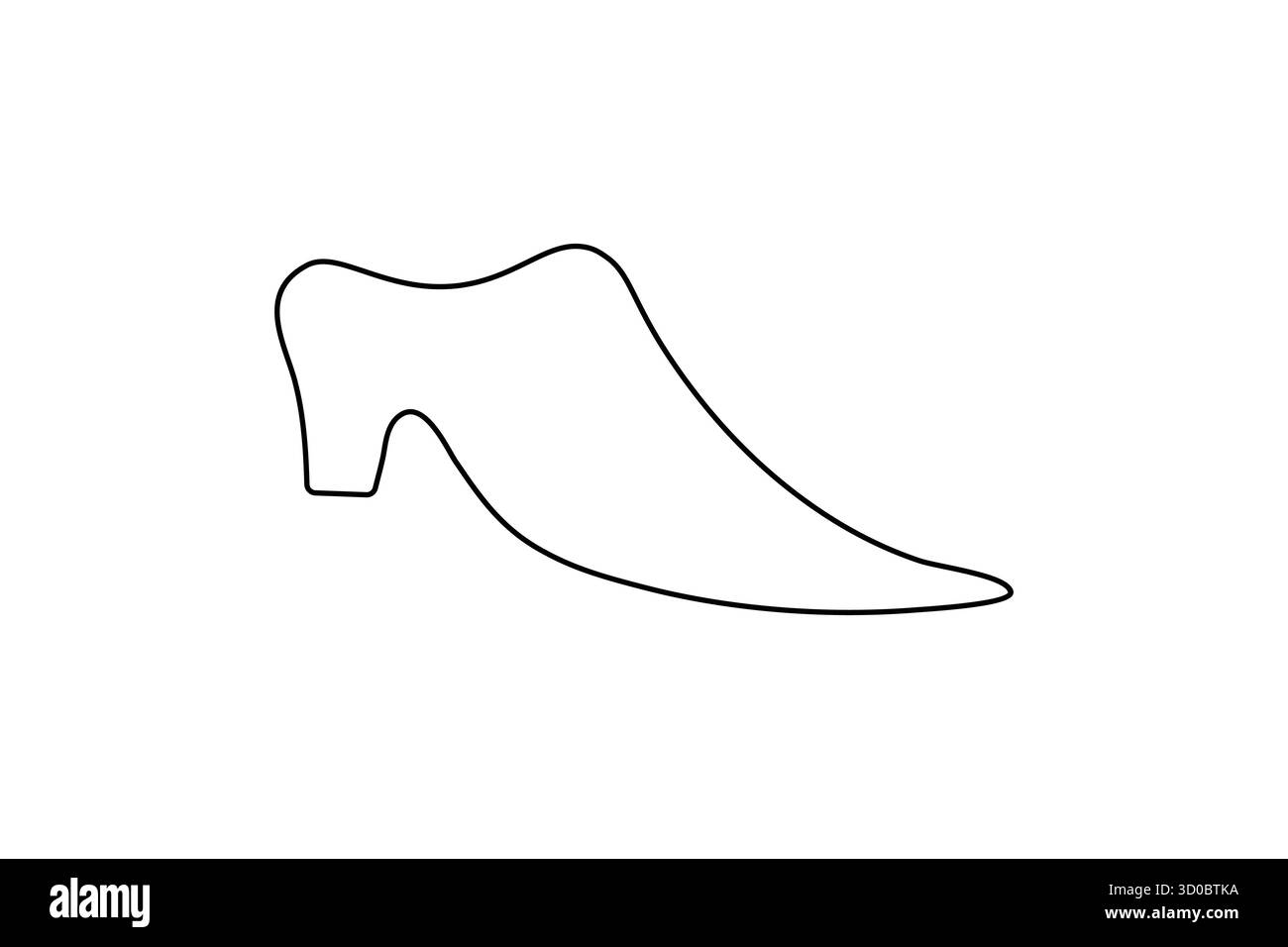 Shoes icon continuous one line drawing minimalist outline vector ...