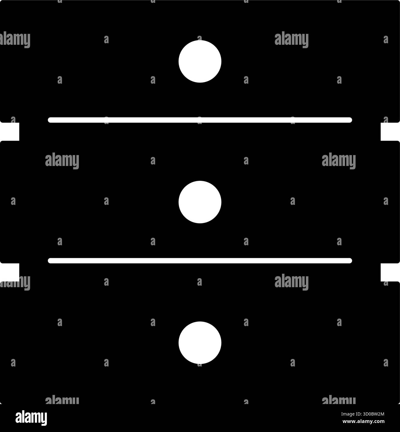 Simple icon representing server Black and White Stock Photos & Images ...