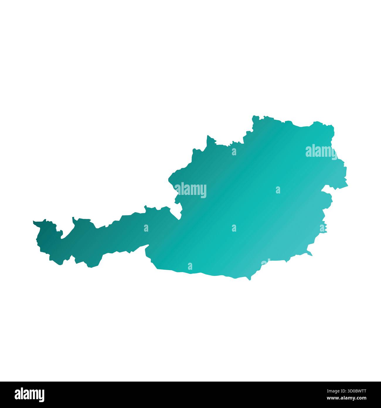 Map of Austria, sign silhouette. World Map Globe. Vector Illustration ...