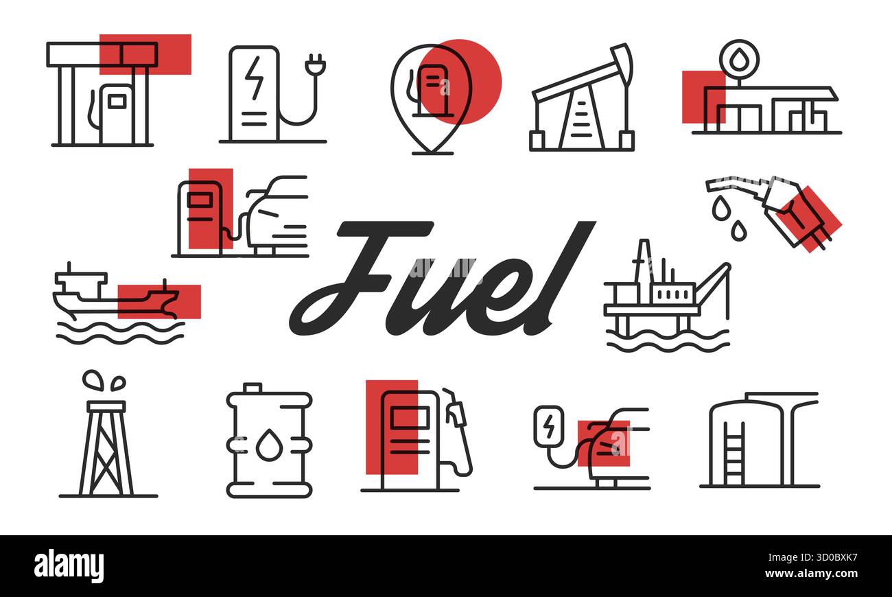 Fuel Poster. Vector Illustration Stock Vector Image & Art - Alamy