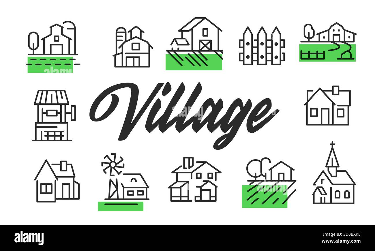 Housing estate path Stock Vector Images - Alamy