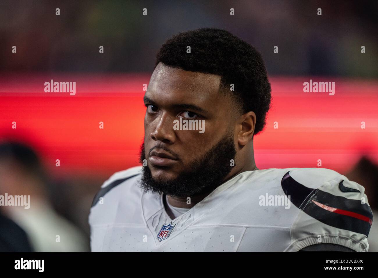 Houston Texans offensive lineman Blake Fisher is pictured before an NFL ...