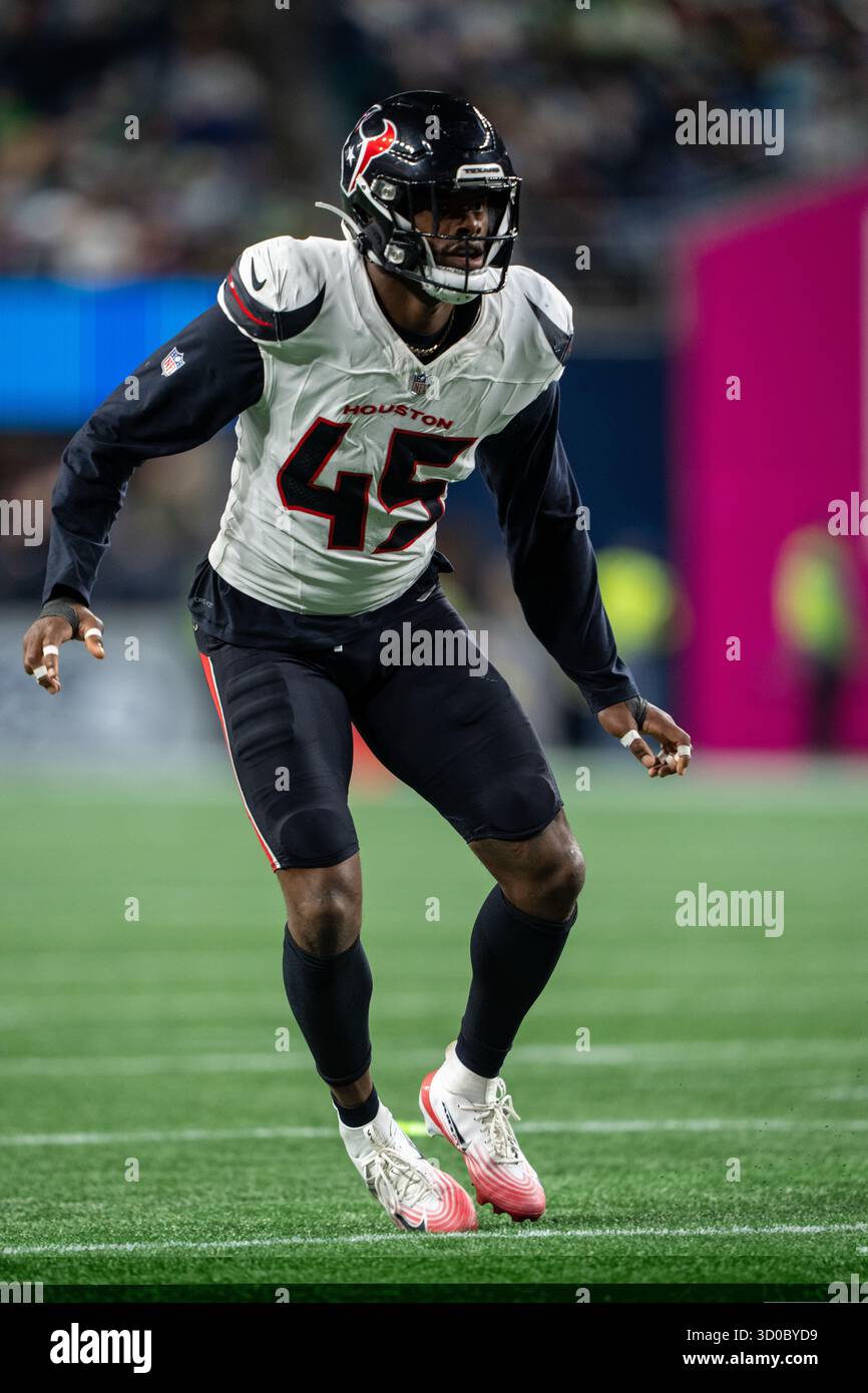 Houston Texans linebacker E.J. Speed is pictured during an NFL football ...