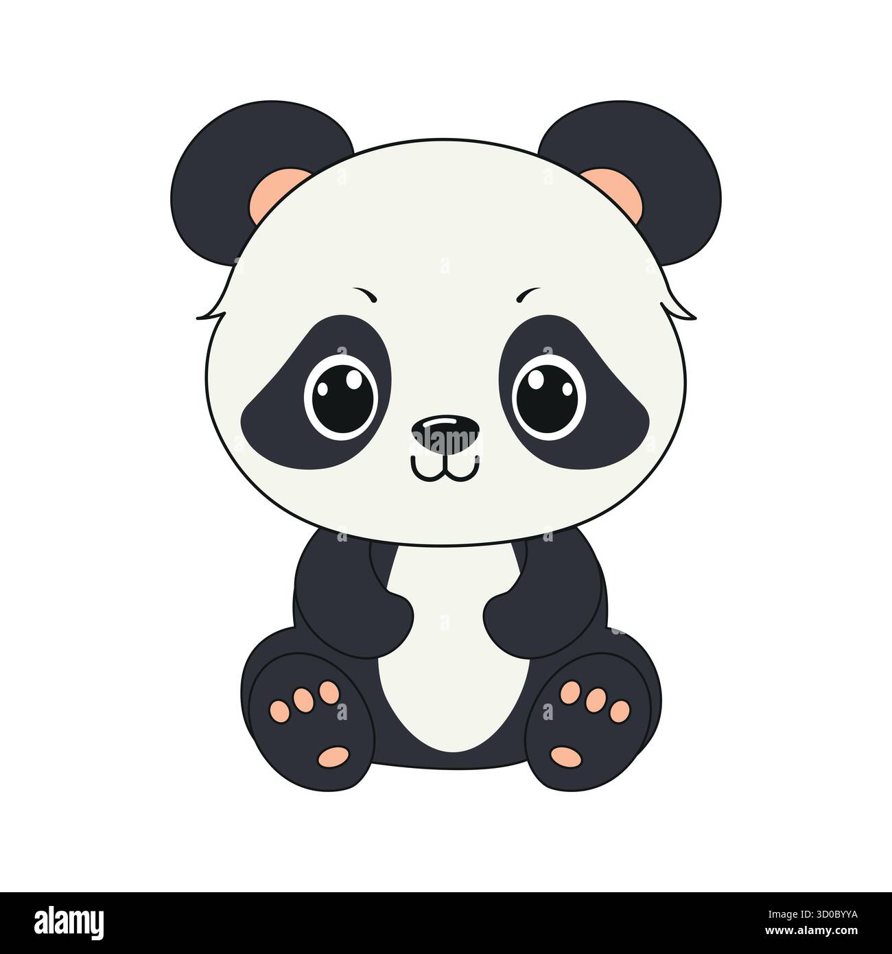 Cartoon baby sitting panda hi-res stock photography and images - Alamy
