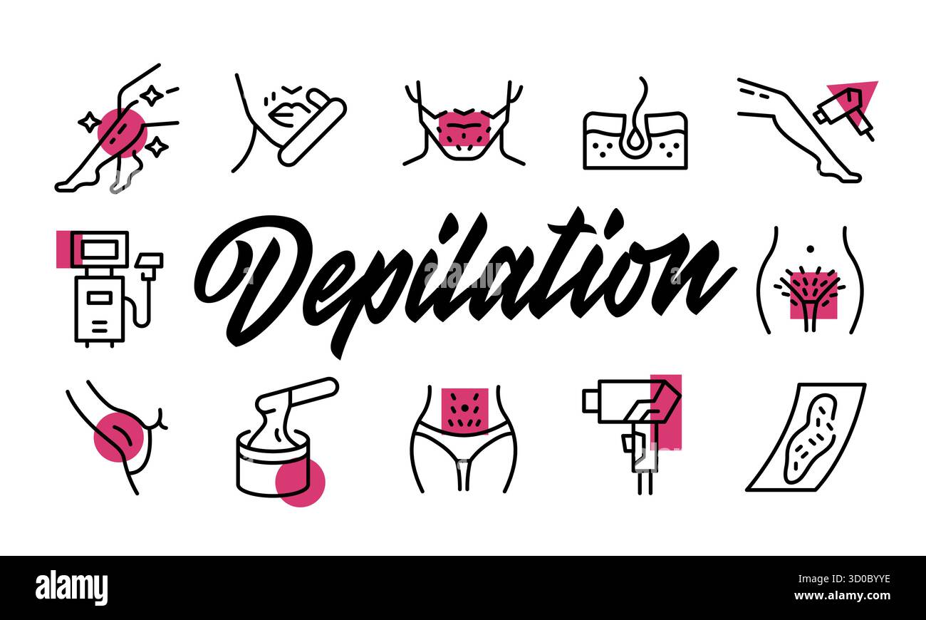 Hot wax treatment Stock Vector Images - Alamy