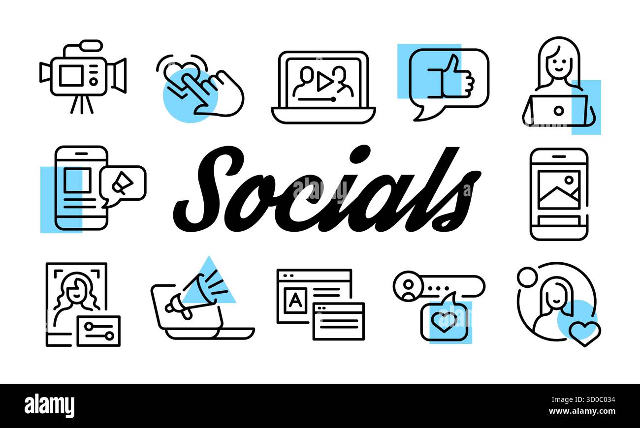 Social Media Poster. Vector Illustration Stock Vector Image & Art - Alamy