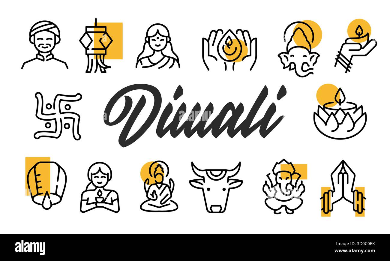 Diwali Poster. Vector Illustration Stock Vector Image & Art - Alamy