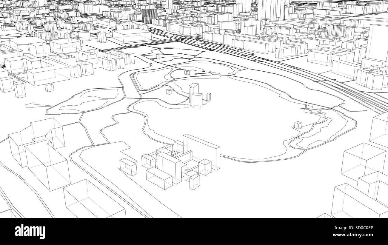 Mapping urban development Black and White Stock Photos & Images - Alamy