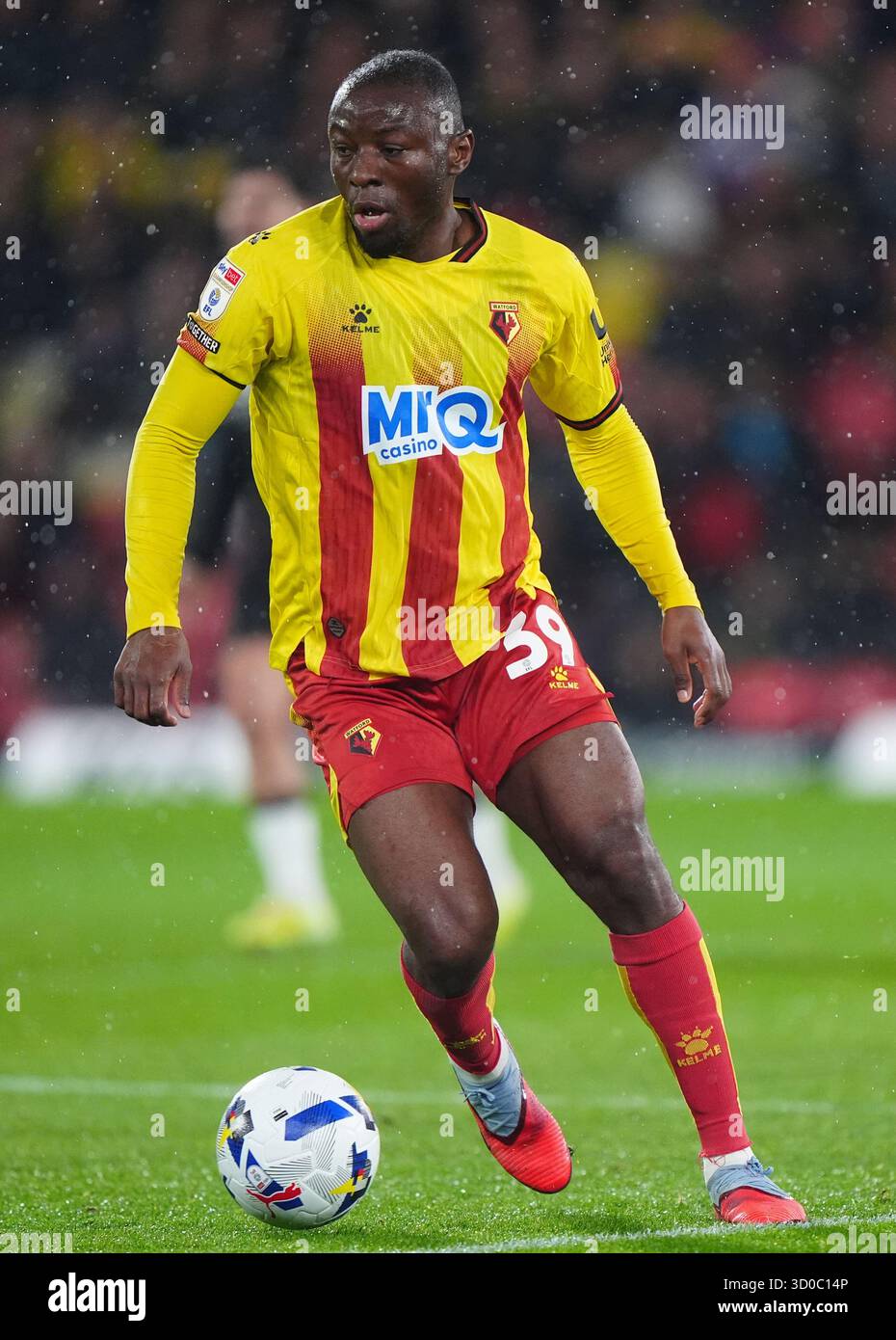 Watford's Edo Kayembe during the Sky Bet Championship match at Vicarage ...