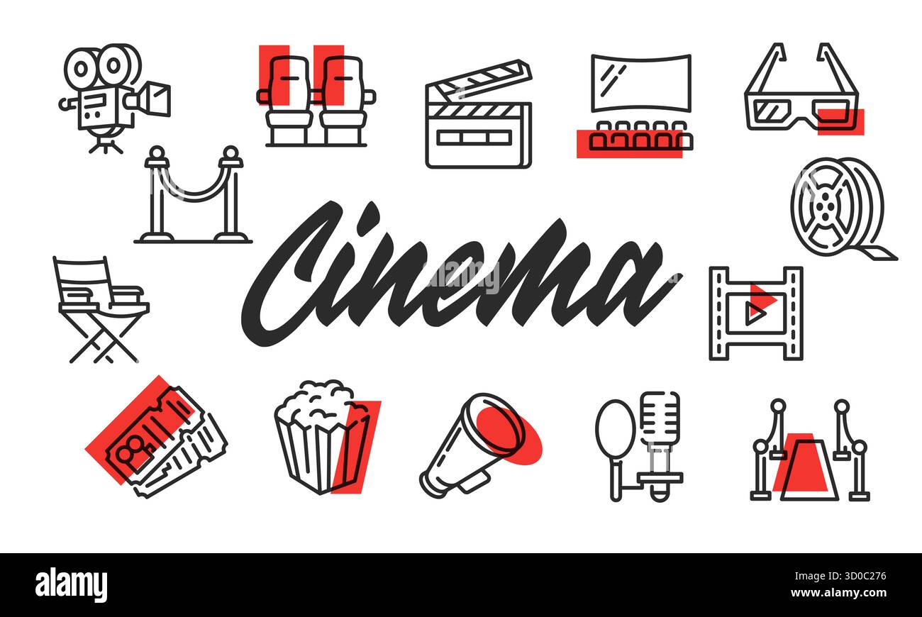 Cinema Poster. Vector Illustration Stock Vector Image & Art - Alamy