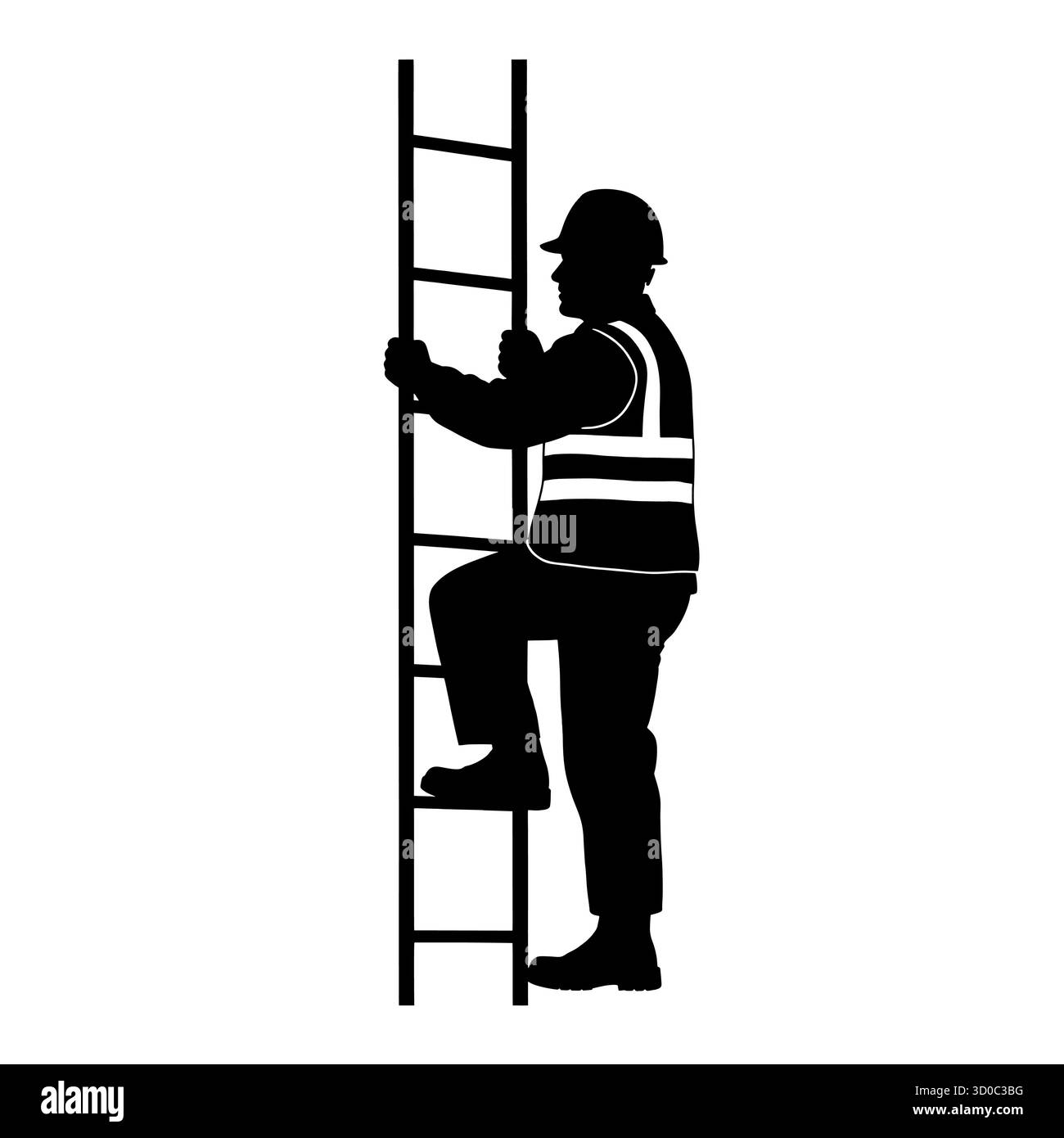 Male worker in hardhat Stock Vector Images - Alamy
