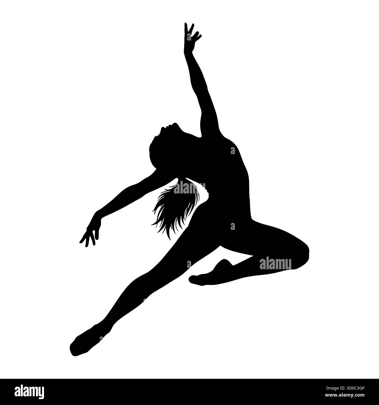Silhouette theater dancer in Cut Out Stock Images & Pictures - Alamy