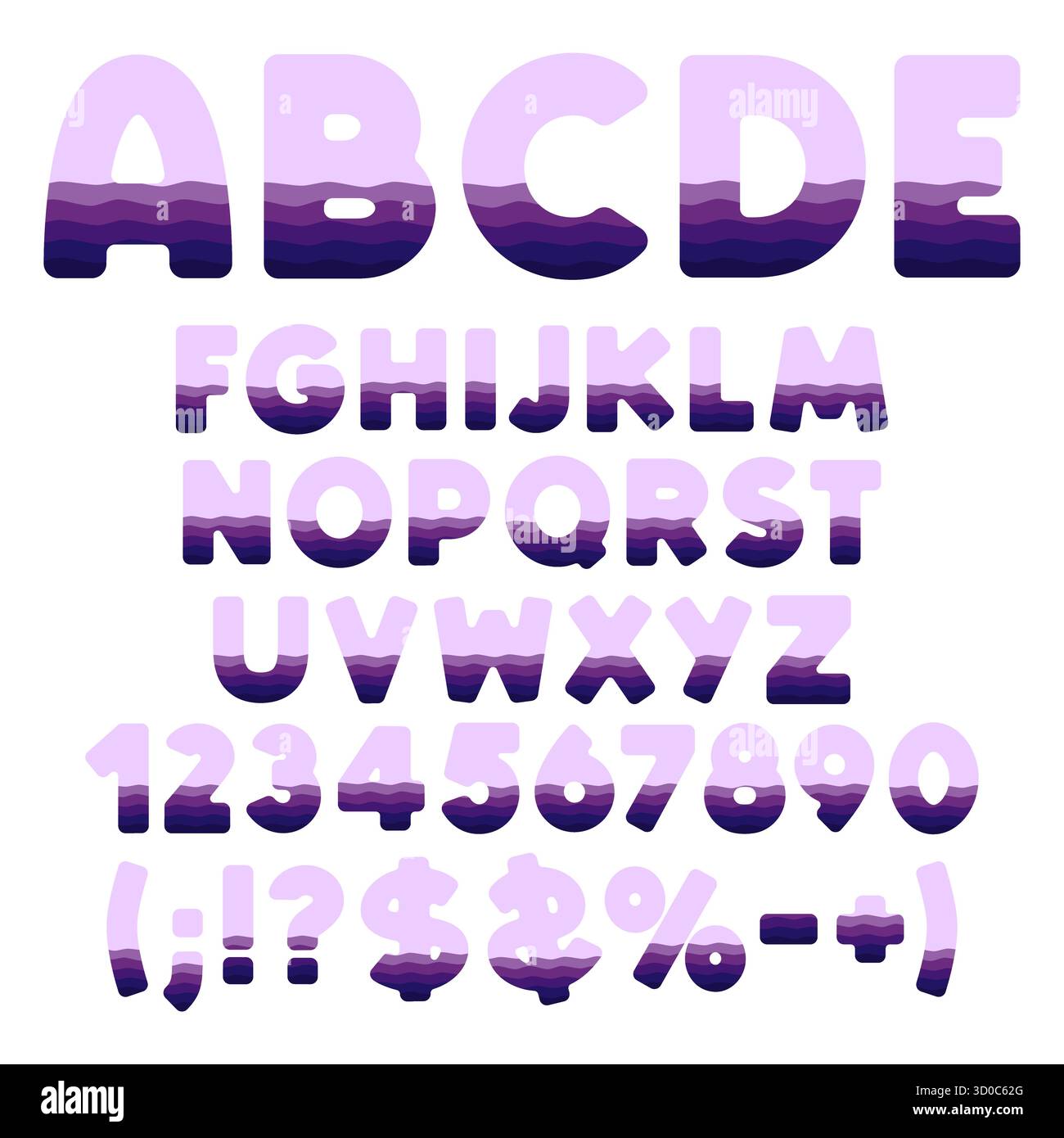 Letter number objects from Stock Vector Images - Alamy