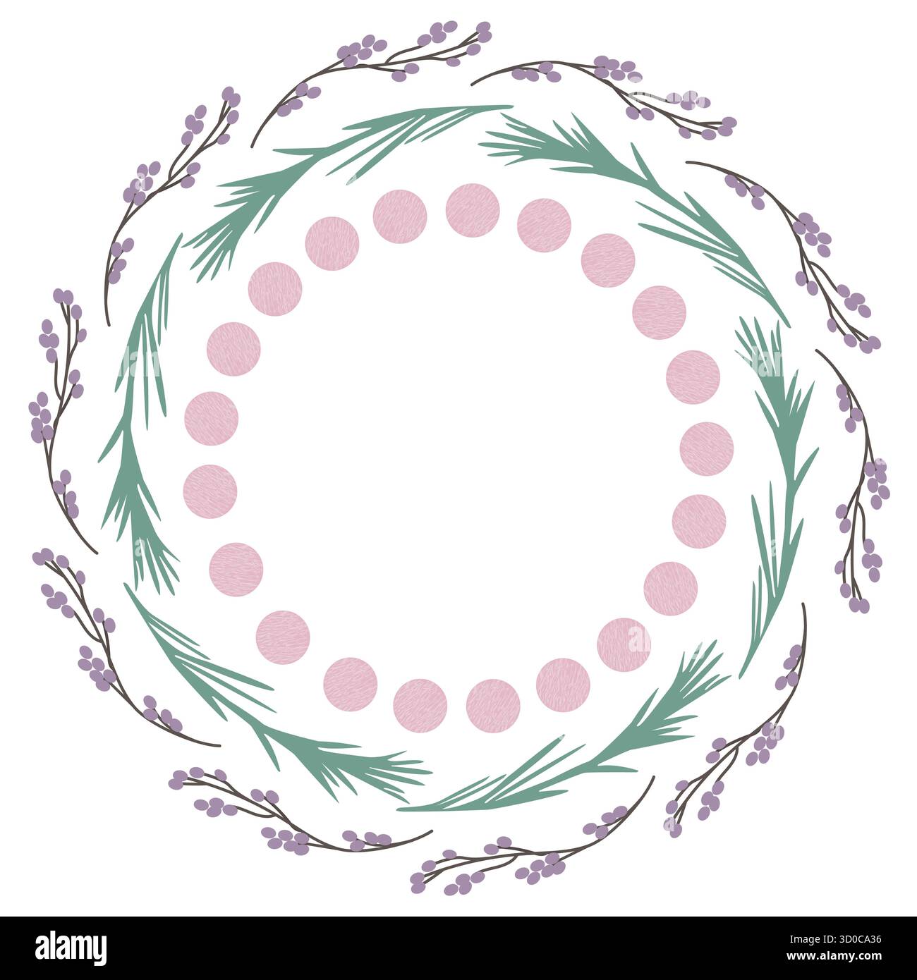 Christmas frame ornaments branches Cut Out Stock Images & Pictures - Alamy