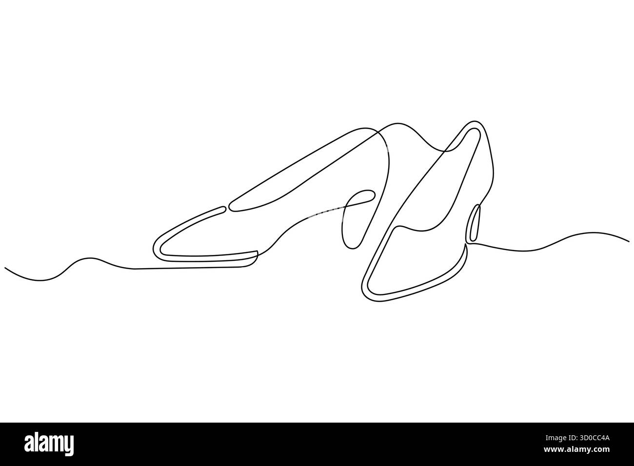 Shoes icon continuous one line drawing minimalist outline vector ...