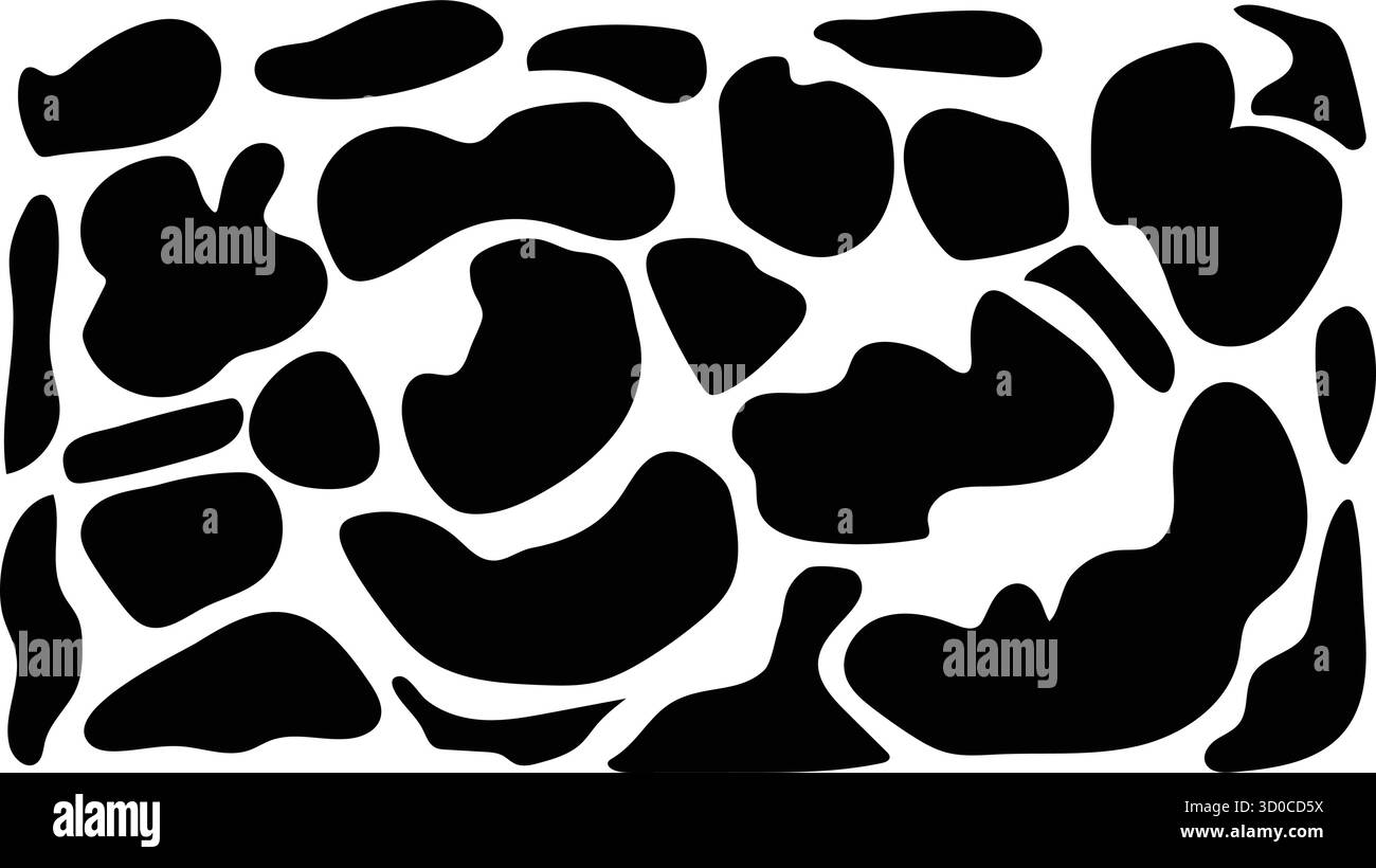 Flat modern organic shapes Black and White Stock Photos & Images - Alamy