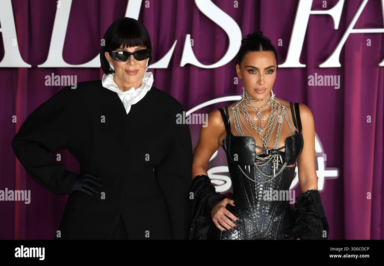 London, UK. 22nd Oct, 2025. Kris Jenner and Kim Kardashian attend the ...
