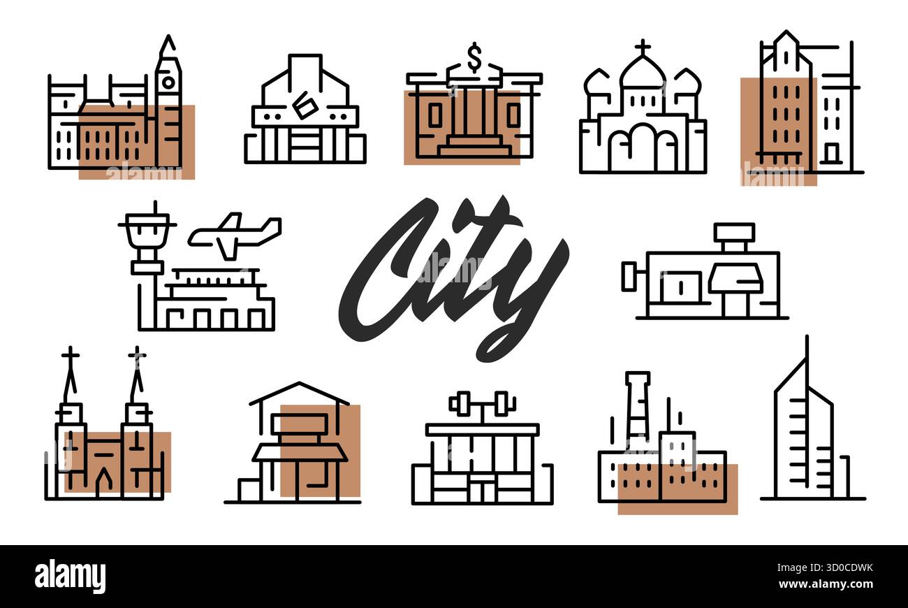 Architecture civic Stock Vector Images - Alamy