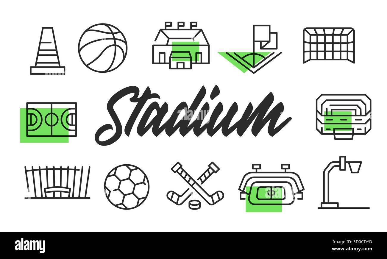Stadium Poster. Vector Illustration Stock Vector Image & Art - Alamy