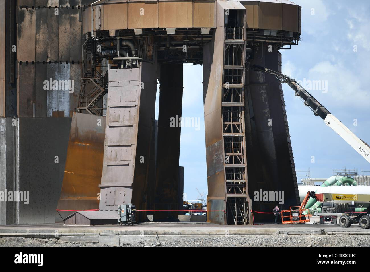 Starship 38 preparations prior to a static fire test on the orbital ...