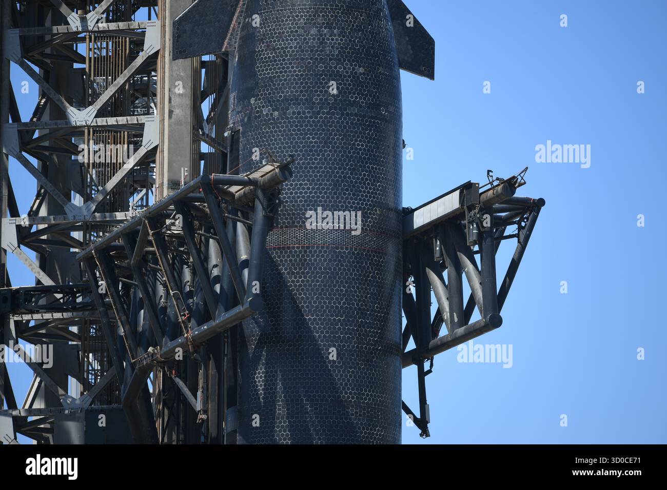 Starship 38 preparations prior to a static fire test on the orbital ...