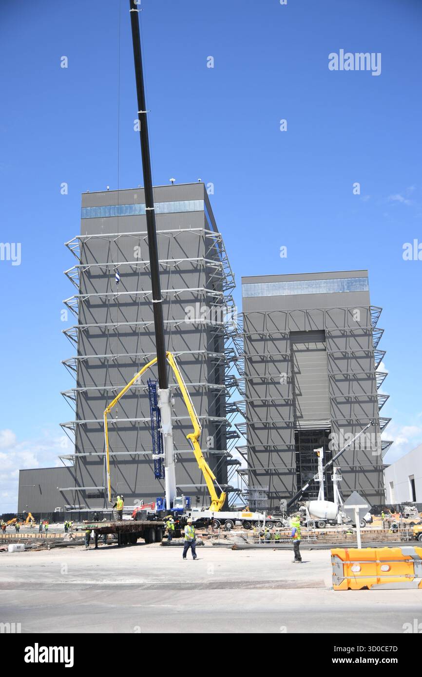 Construction carries on apace at Starbase, Boca Chica, Texas, September ...