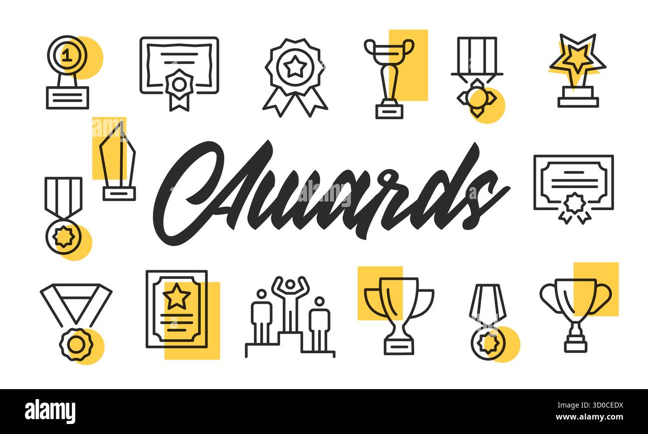Awards Poster. Vector Illustration Stock Vector Image & Art - Alamy