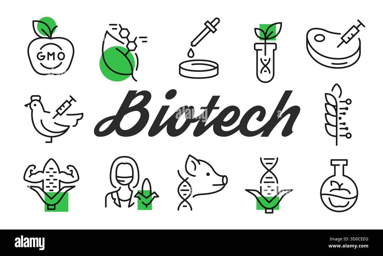 Biotech Poster. Vector Illustration Stock Vector Image & Art - Alamy