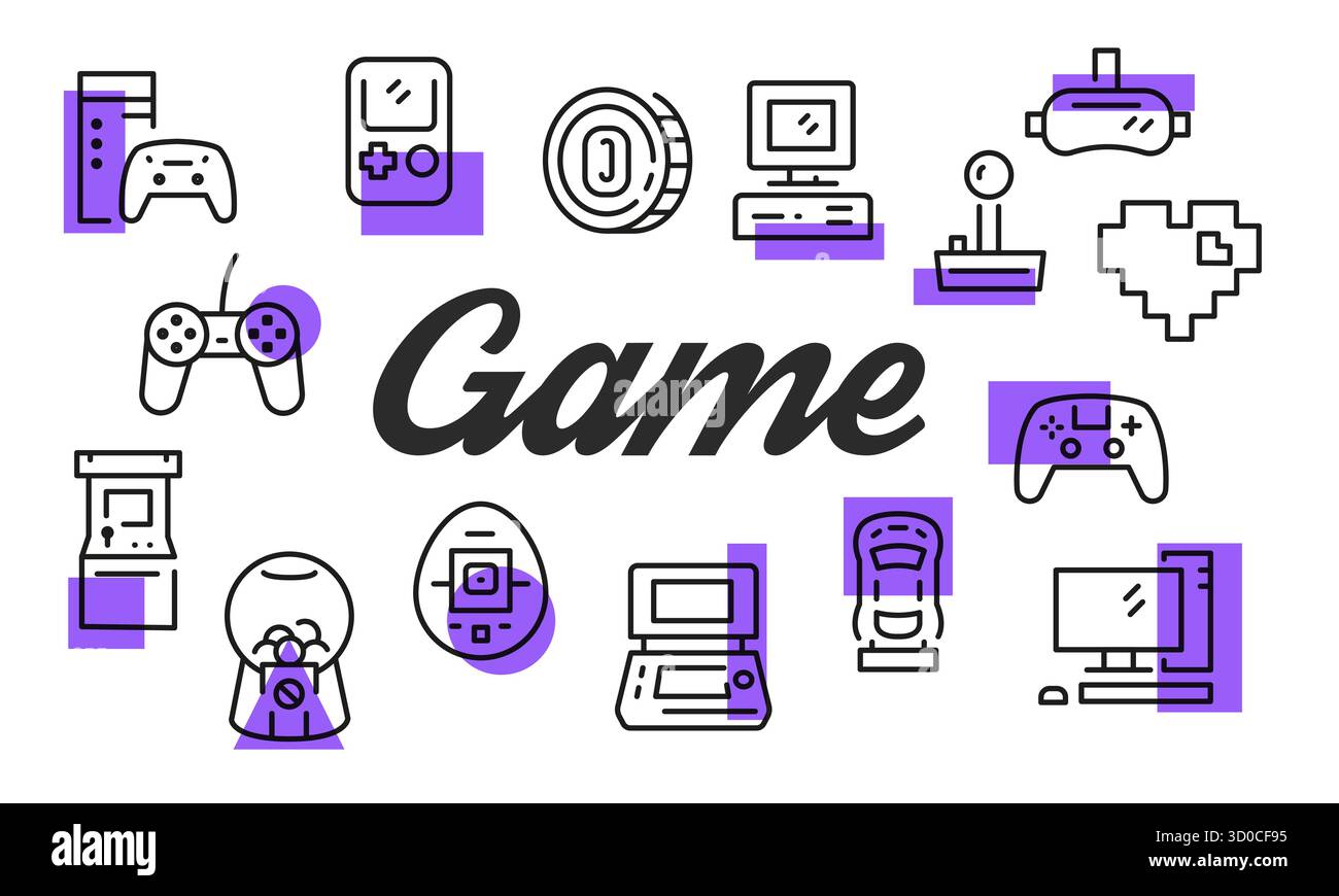 Game start banner Stock Vector Images - Alamy